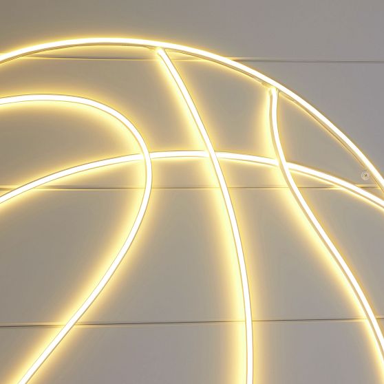 Neon Basketball Light | Pottery Barn Teen
