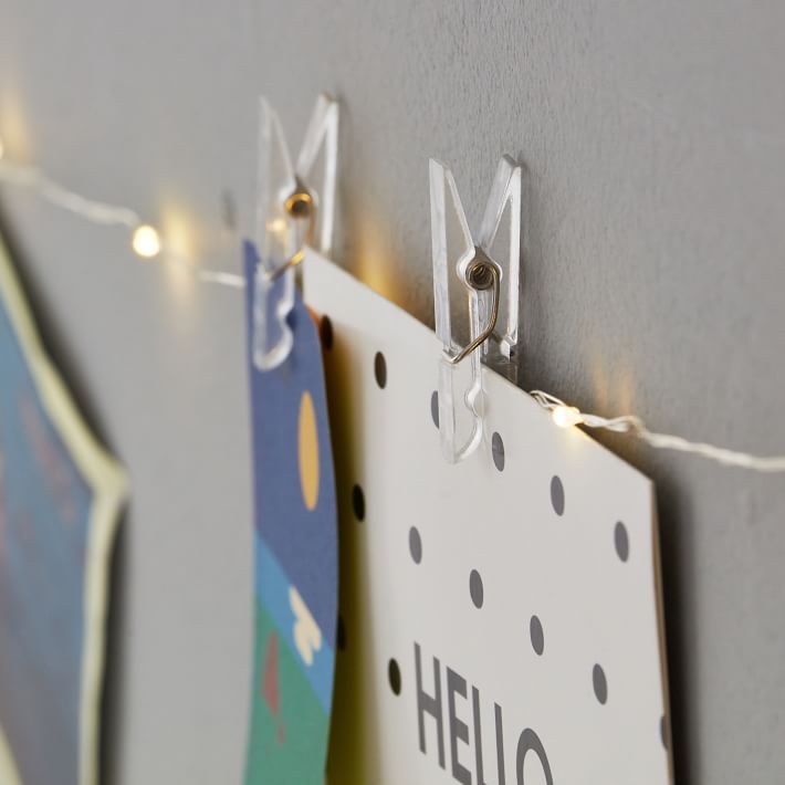Extra Long String Light Picture Holder | Pottery Barn Teen