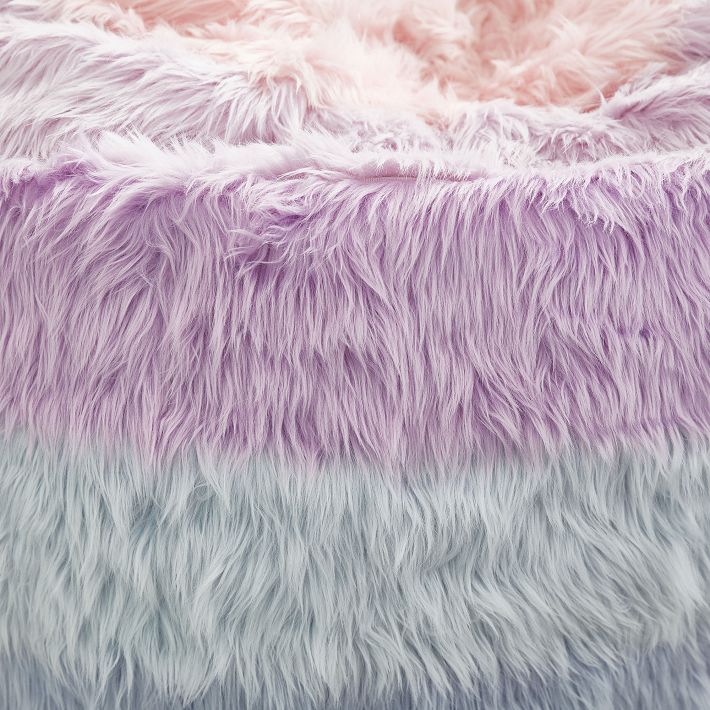 Jumbo Channel Rainbow Bean Bag Chair | Pottery Barn Teen