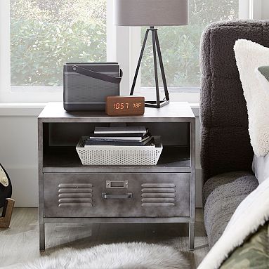 Locker Teen Nightstand | Pottery Barn Teen