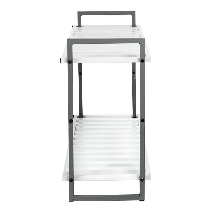 2-Tier Tubular Metal Shoe Rack | Pottery Barn Teen