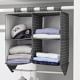 Hanging Closet Double Bar Organizer | Dorm Closet Organizer | Pottery ...