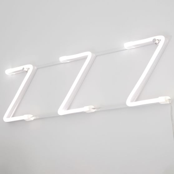 ZZZ Neon Light | Pottery Barn Teen