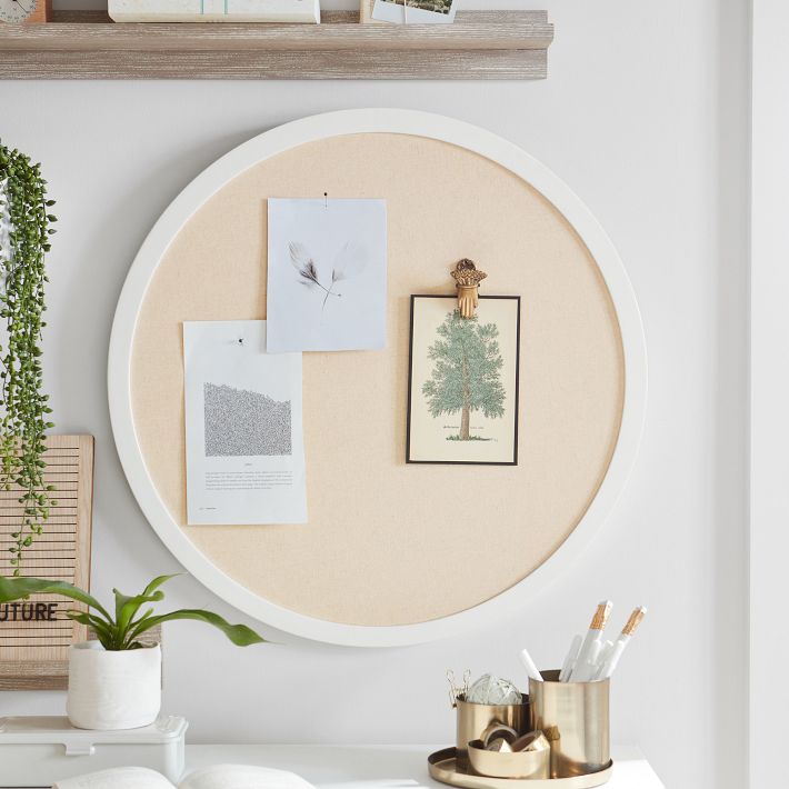 No Nails Round Pinboard | Pottery Barn Teen
