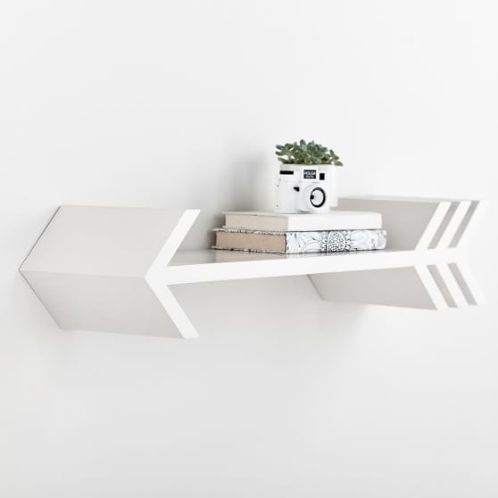 Arrow Floating Shelf | Pottery Barn Teen