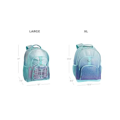 Purple & Pool Ombre Glitter Teen Backpack | Pottery Barn Teen