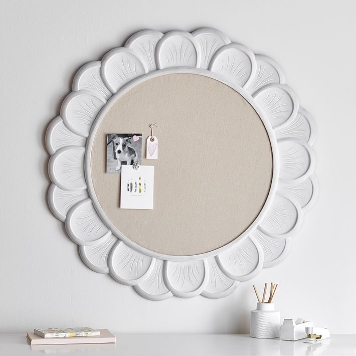 Wood Flower Carved Pinboard | Wall Organizers | Pottery Barn Teen