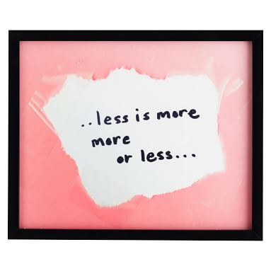 Isabella Rose Taylor Less Is More Framed Art | Teen Decor Sale ...