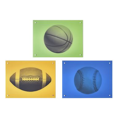 Acrylic Football Art, 24"x18" | Wall Prints | Pottery Barn Teen