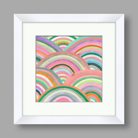 Rainbow Multicolor Abstract Art | Wall Prints | Pottery Barn Teen