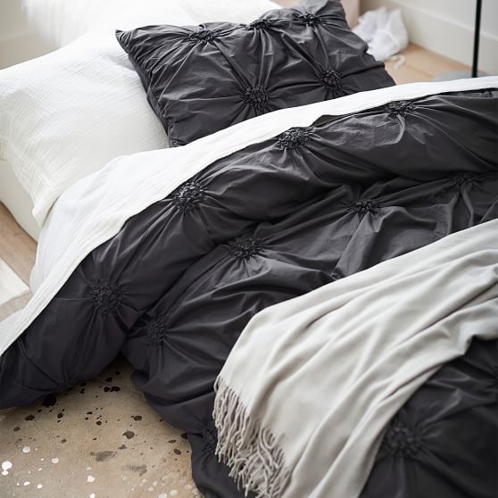 Organic Crinkle Cotton Twin XL Sheets | Pottery Barn Teen