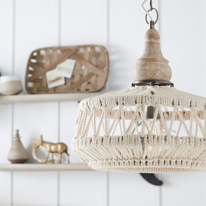 Rope Teen Chandelier | Pottery Barn Teen