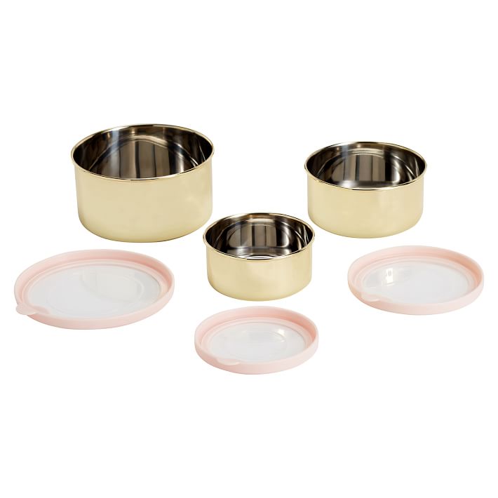 Stainless Steel Nesting Trio Lunch Containers | Pottery Barn Teen