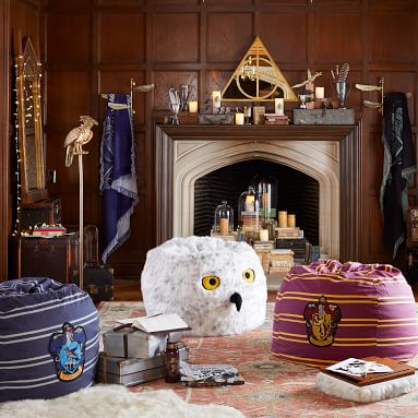 RAVENCLAW™ Navy Bean Bag Chair | Pottery Barn Teen