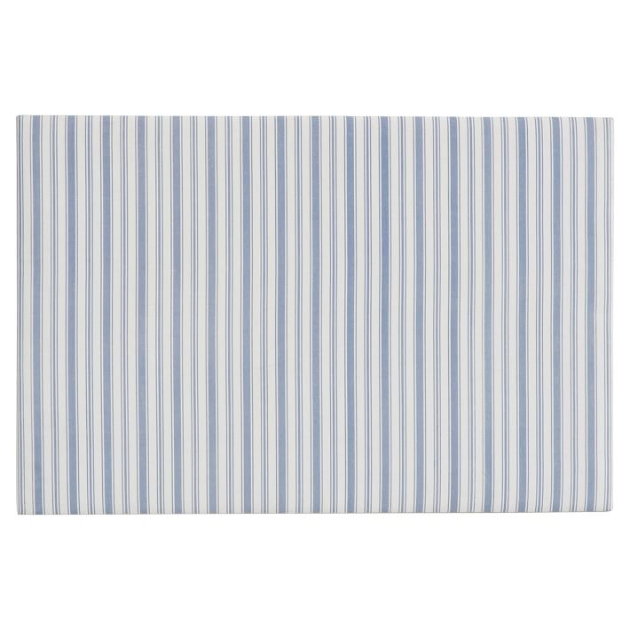 No Nails Dorm Pinboard, Blue Ticking Stripe | Wall Organizers | Pottery ...