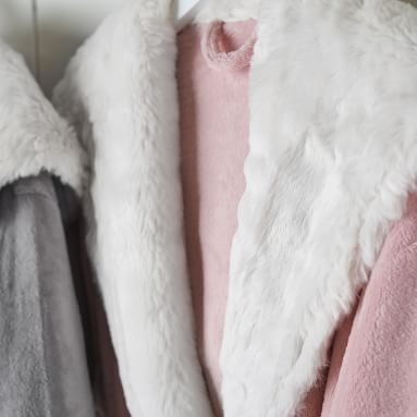 Polar Bear Hooded Faux-Fur Teen Robe | Pottery Barn Teen