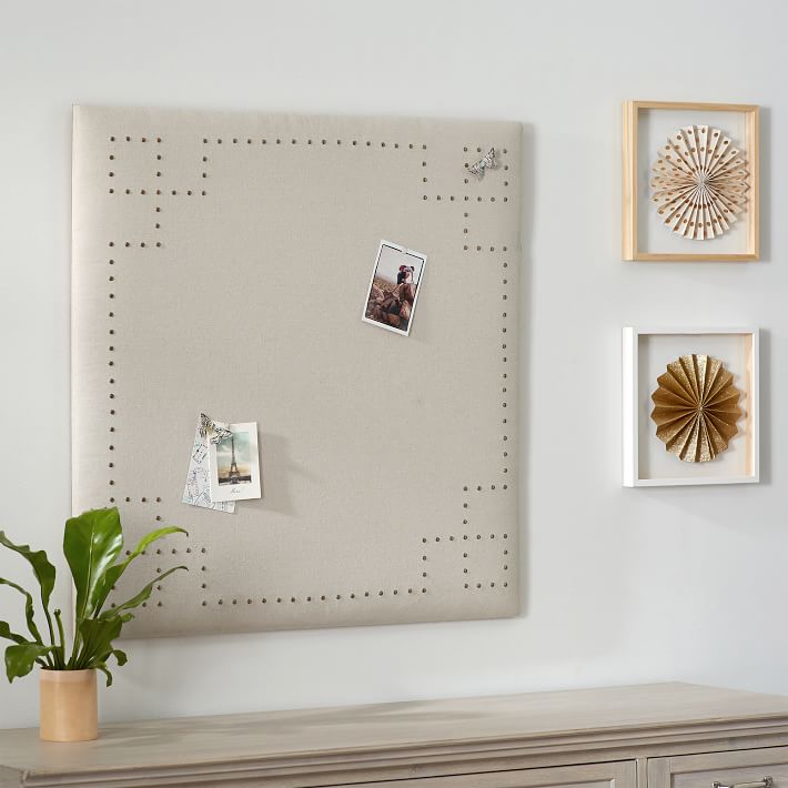 Square Nailhead Pinboard | Wall Organizers | Pottery Barn Teen