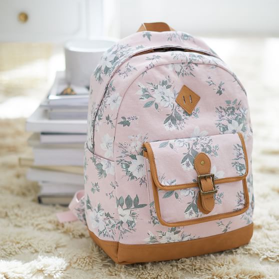 Soft Pink Camilla Floral Teen Backpack | Pottery Barn Teen