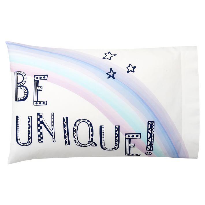Novelty Be Unique Pillowcases | Pottery Barn Teen