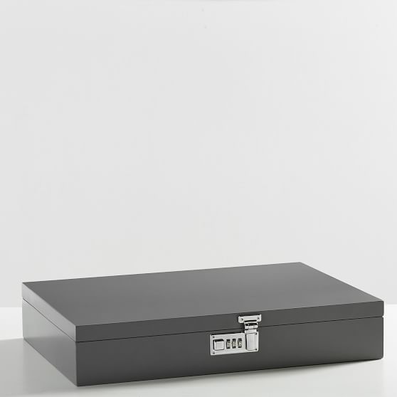 Locking Security Box | Dorm Jewelry Storage | Pottery Barn Teen