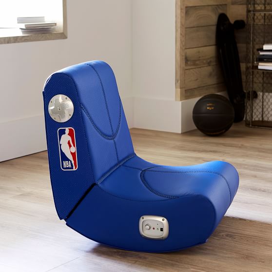 Blue NBA Mini Rocker Gaming Chair | Pottery Barn Teen