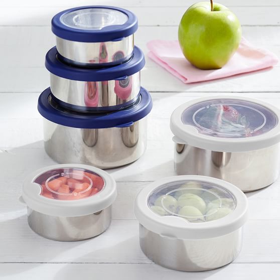 Stainless Steel Nesting Trio Lunch Containers | Pottery Barn Teen