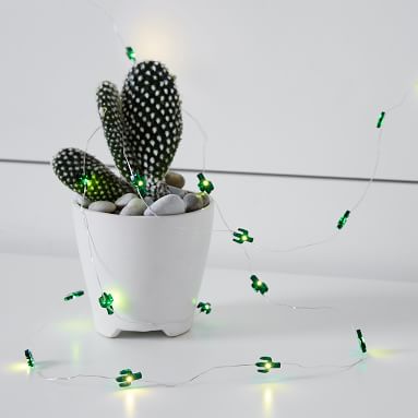 Cactus String Lights For Bedroom | Pottery Barn Teen