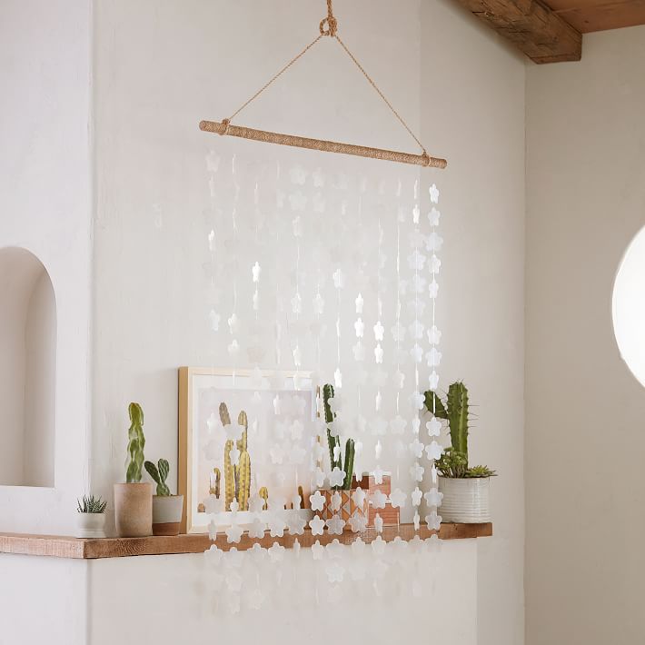 Capiz Flower Wall Hanging | Wall Decor | Pottery Barn Teen