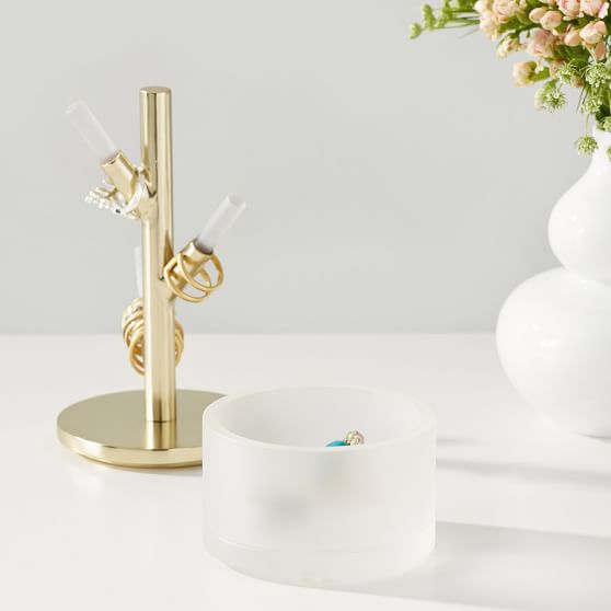 Ava Frosted Acrylic Ring Holder | Jewelry Storage | Pottery Barn Teen