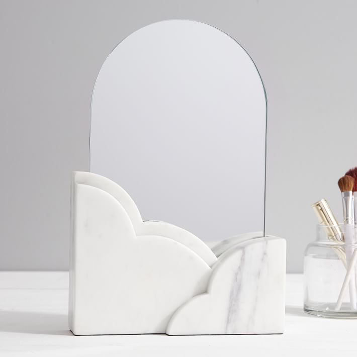 Marble Beauty Desktop Mirror | Jewelry Storage | Pottery Barn Teen
