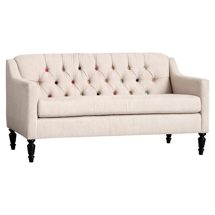 Tufted Sofette (57") | Teen Sofas | Pottery Barn Teen