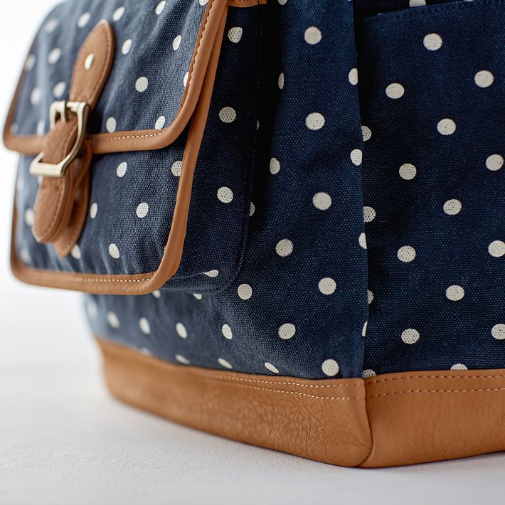 Navy Polka Dot Teen Backpack | Pottery Barn Teen