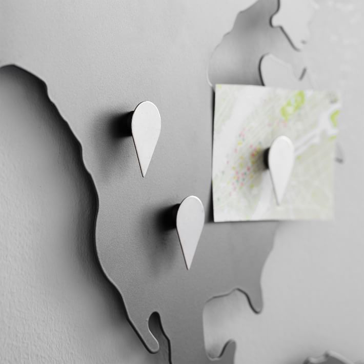 Umbra® Mappit Magnet Wall Decor | Dorm Wall Decor | Pottery Barn Teen
