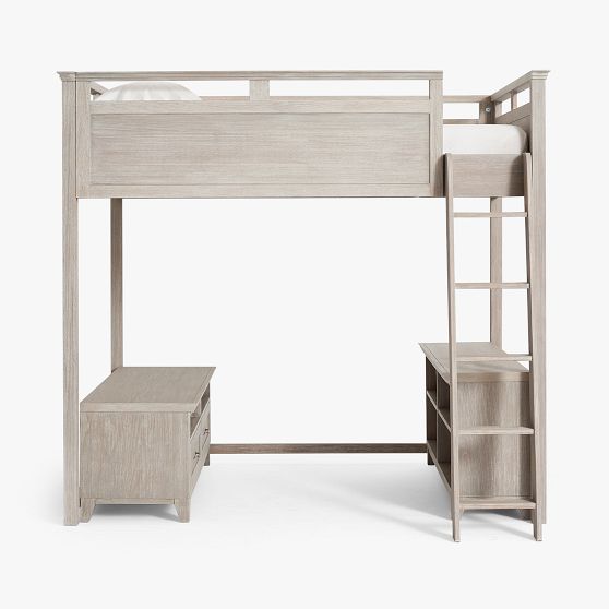 Hampton Loft Bed with Bookcase | Pottery Barn Teen