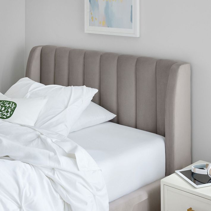 Avalon Channel Stitch Upholstered 4-Drawer Storage Bed | Pottery Barn Teen