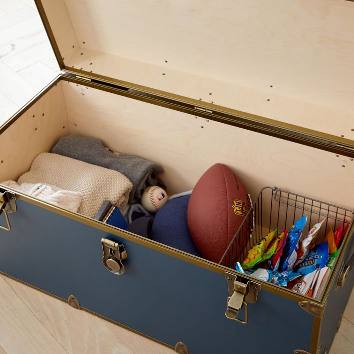 Faux Leather XXL Dorm Trunk | Pottery Barn Teen