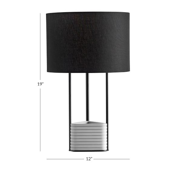 Triangular Base Table Lamp with USB | Teen Lamp | Pottery Barn Teen