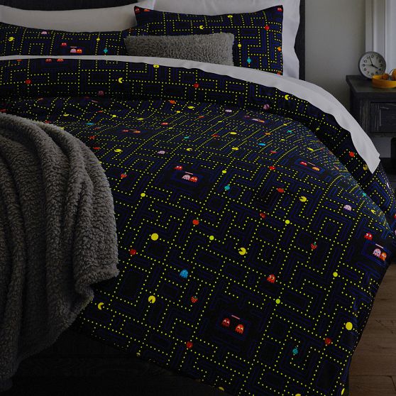 PAC-MAN™ Glow-in-the-Dark Duvet Cover | Pottery Barn Teen