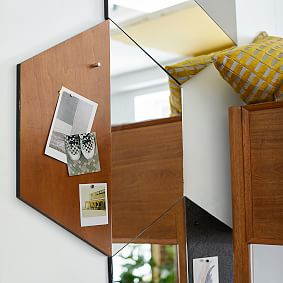 west elm x pbt Multifunctional Geometric Mirror Panels | Pottery Barn Teen