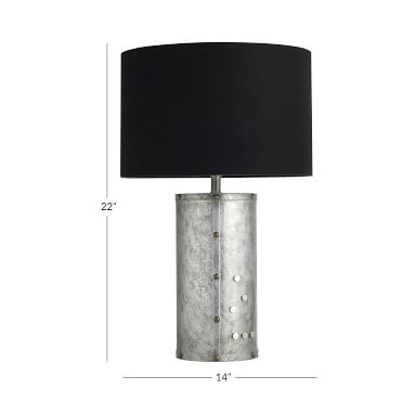 Galvanized Magnetic Table Lamp | Teen Lamp | Pottery Barn Teen