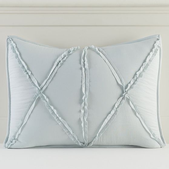 Microfiber Casual Ruffle Sham | Pottery Barn Teen