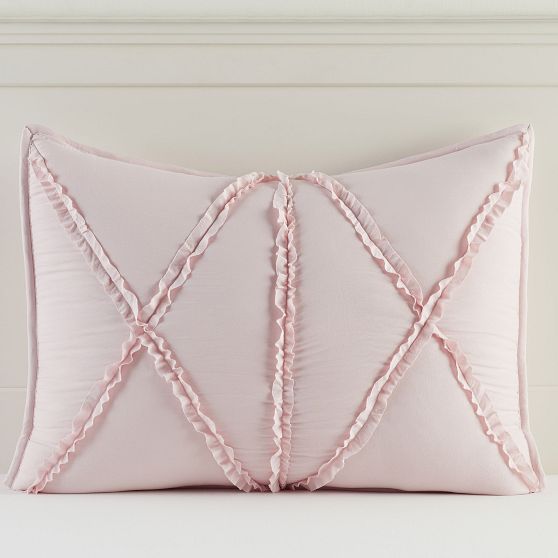Microfiber Casual Ruffle Sham | Pottery Barn Teen