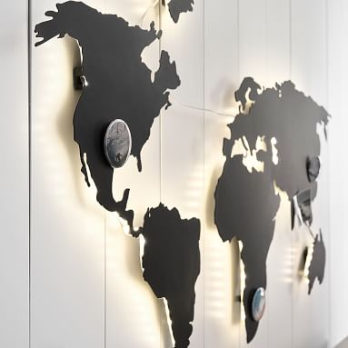 Light Up World Map | Pottery Barn Teen