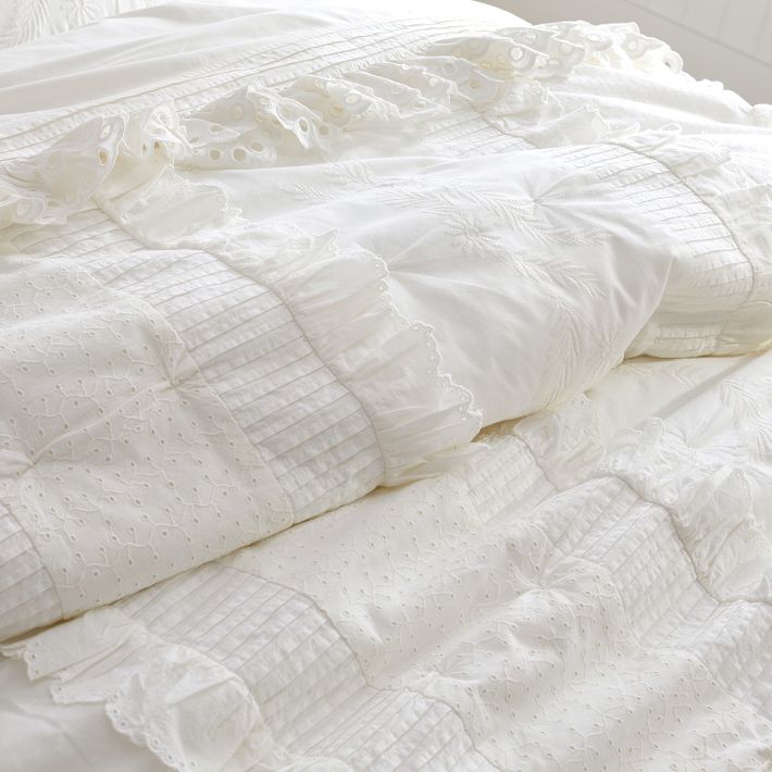 LoveShackFancy Eyelet Quilt | Pottery Barn Teen