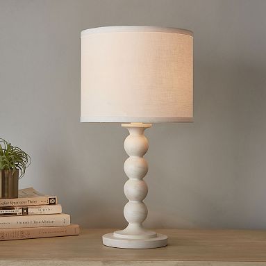 Naturalist Wood Ball Table Lamp | Pottery Barn Teen