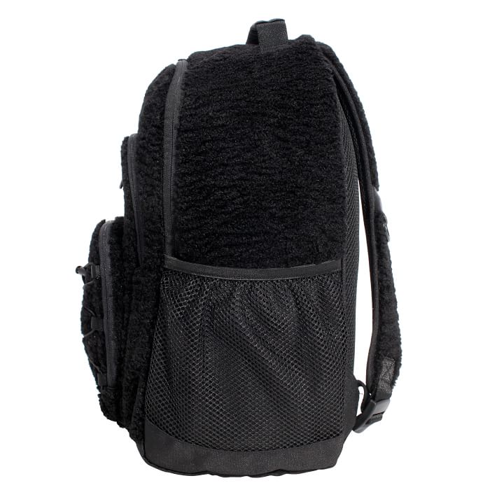 Gear-Up Solid Cozy Black Sherpa Backpack | Pottery Barn Teen
