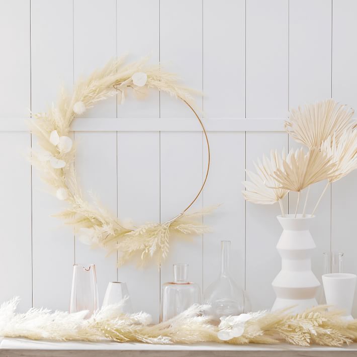 Dried Palm Leaf Bundle- Set of 3- Natural | Pottery Barn Teen