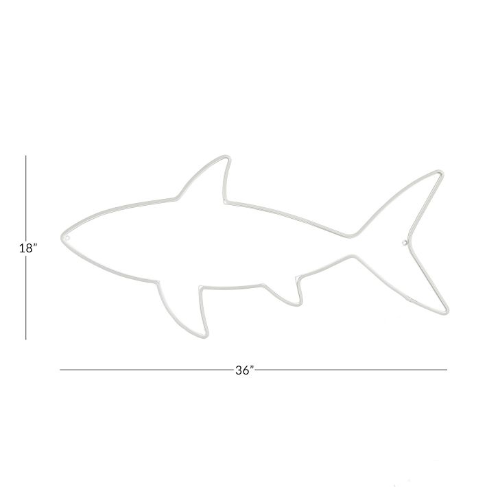 Shark LED Wall Light | Pottery Barn Teen