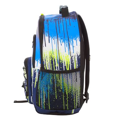 Gear-Up Drip Painting Blue Glow-in-the-Dark Backpack | Pottery Barn Teen