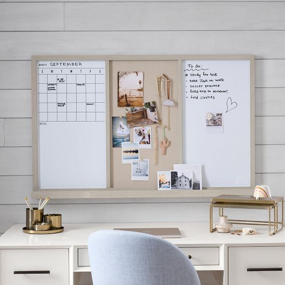 Triple Study Wall Board | Pottery Barn Teen